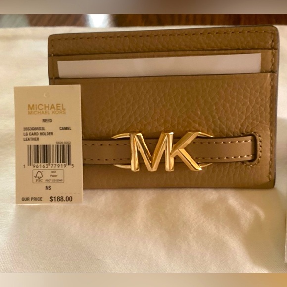Michael Kors | Bags | Micheal Kors Reed Card Holder In Camel Nwt | Poshmark